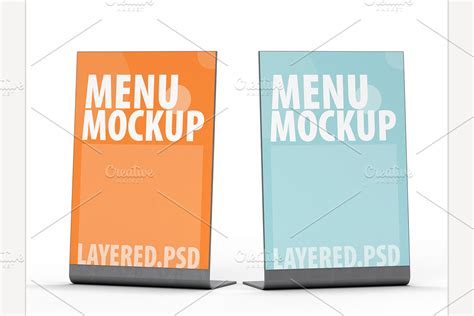 Mockup Menu Frame Psd A Print Template By 3d Graphics Shop