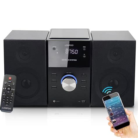 Buy Compact Stereo System With Bluetooth CD Player FM Radio AUX IN LED Display USB