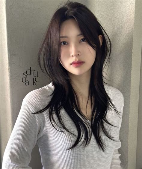 레이어컷 허쉬컷 긴 머리 커트 긴 머리 헤어스타일 머리 길이