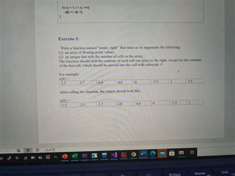Solved • Multidimensional Arrays Exercise 1 For The Given