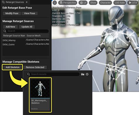 Skeletons In Unreal Engine Unreal Engine 54 Documentation Epic