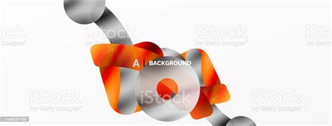 금속 반짝이는 기하학적 표면 둥근 모양 및 원 벽지 배너 배경 카드 책 일러스트 레이 션 방문 페이지를위한 디지털 웹 미래 지향적 인 템플릿 곡선에 대한 스톡 벡터 아트 및