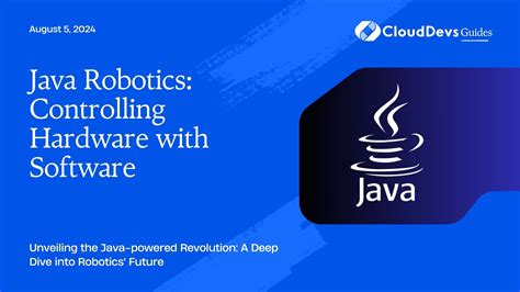 Java Robotics Controlling Hardware With Software