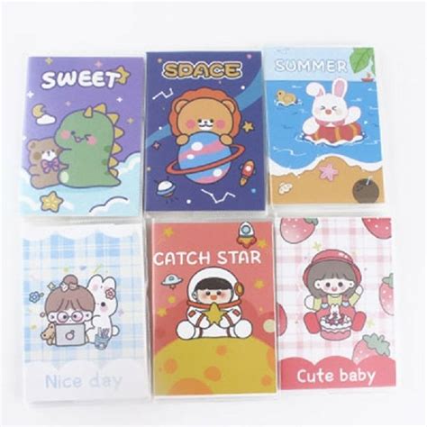 어린이팬시 문구 단체선물 초등문구 캐릭터 직사각 손바닥 수첩 시리즈 12개 티몬