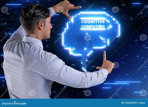 The Cognitive Computing Concept As Modern Technology Stock Image