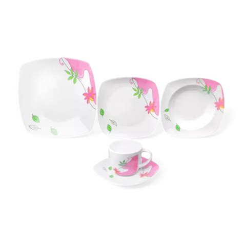 Vajilla 20 Pzas Cuad Mel Sofia Vencort Landing Am