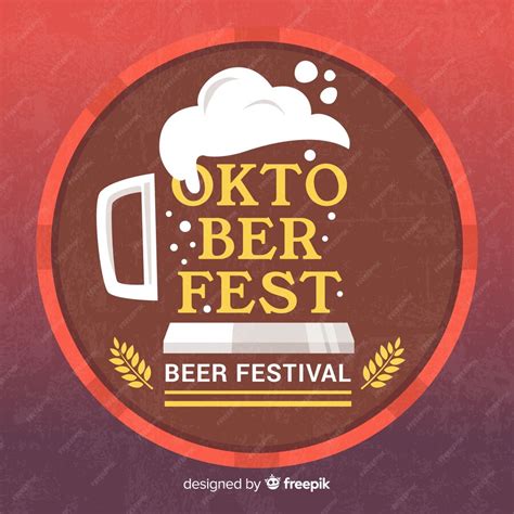 옥토버 페스트 배경 무료 벡터