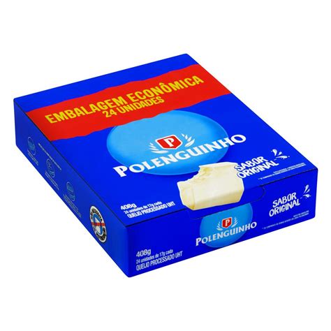 Pack Original Polenguinho 408g 24 Unidades Embalagem Econômica Tateno