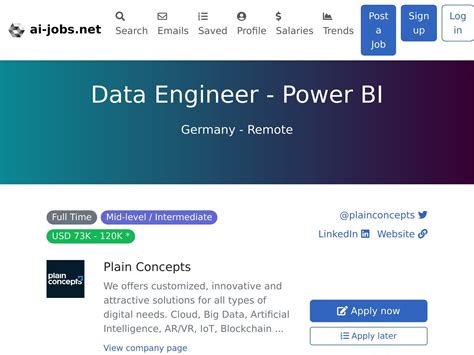 Hiring Data Engineer Power Bi Remote Raimljobs