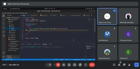 Enechukwu Chibuike On Linkedin Update From Our Night Code Class 🚀 In Todays Session We Dove