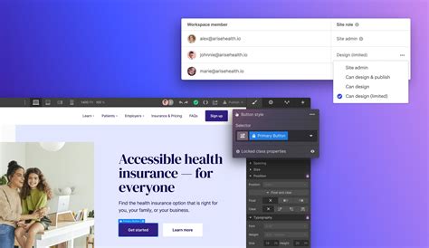 Invite Teammates To Safely Build Pages With Existing Classes And Symbols Webflow Updates