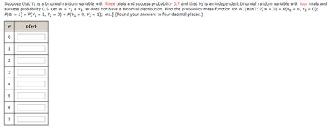 Solved Suppose That Y1 Is A Binomial Random Variable With