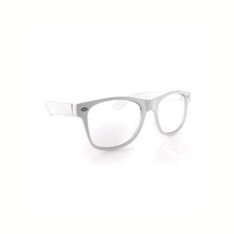 Clear Lens With White Plastic Frame Eyeglasses Cappels