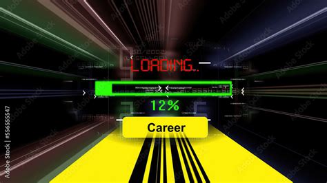 Career Loading Progress Bar On The Screen Stock Photo Adobe Stock