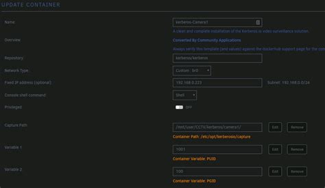 Support Spants Template Docker Containers Unraid