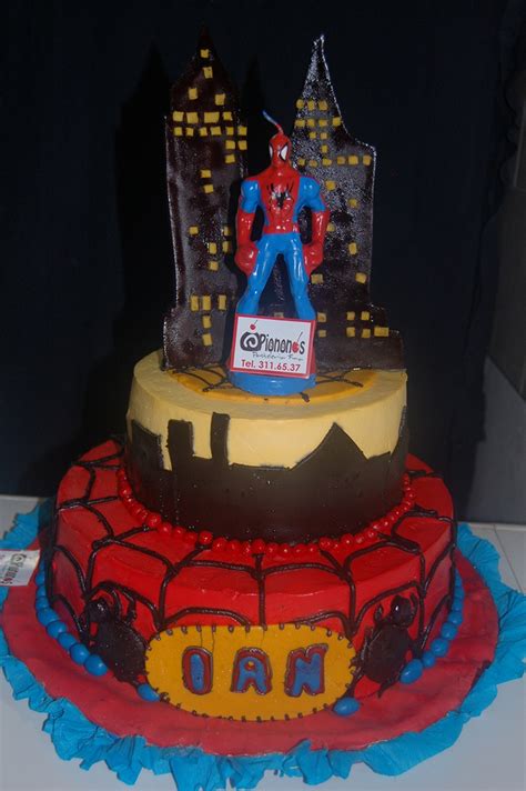 Pastel Infantil Spiderman Conceptparty Pasteleria Gelatinas