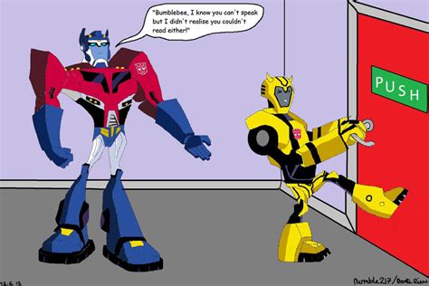 TFA Optimus Prime And Bumblebee By Bumble217 On DeviantArt