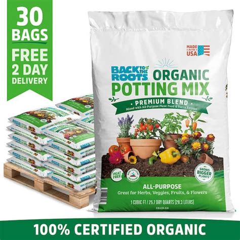 Reviews For Back To The Roots Organic Bulk Potting Mix Pallet 60 1 Cu