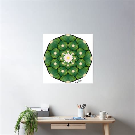 Lophophora Williamsii Peyote Sacred Geometry By Cactee Minimalist
