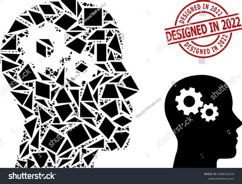 Simple Geometric Head Gears Mosaic Designed Stock Vector Royalty Free