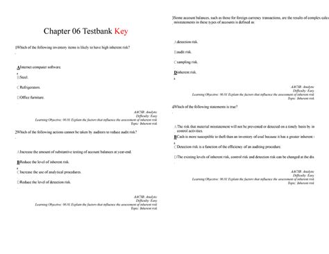 Chapter 06 Testbank Warning Tt Undefined Function 3 Chapter 06 Testbank Key 1 Which Of