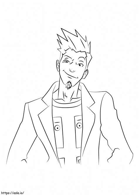 Larry Butz Do Ace Attorney Para Colorir