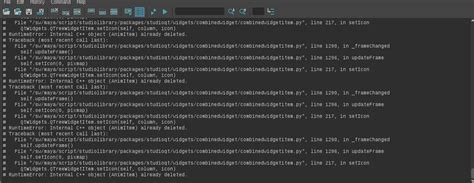 Runtimeerror Internal C Object Animitem Already Deleted · Issue 215 · Krathjen