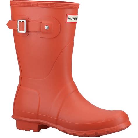 Hunter Original Short Wellington Boots Rorbu Rust £115