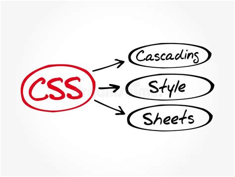 Css Cascading Style Sheets Acronym Stock Illustration Illustration