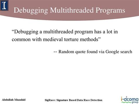 ppt sigrace signature based data race detection powerpoint presentation id 1325795