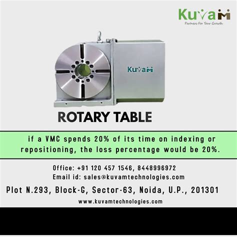 Cnc Rotary Table And 4th Axis Rotary Table For Vmc Kuvam Technologies