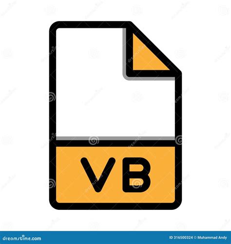 Vb File Type Format Icon Extension Document Files Icons Symbol With Flat And Outline Style