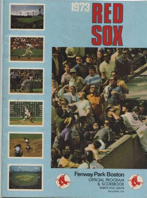 Boston Red Sox Program American League Al Chris Creamers Sports Logos Page