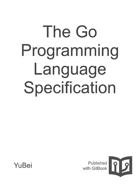 The Go Programming Language Specification Pdf Identifier