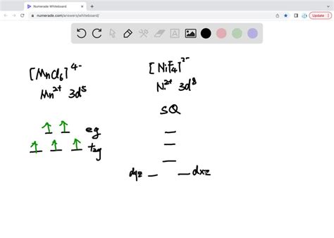 Solved 22 Draw The Cystal Field Splitting Diagrams For Show How The
