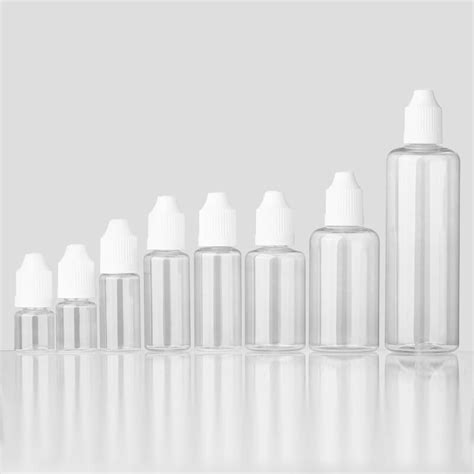 3ml 5ml 10ml 20ml 30ml 50ml 100ml Pet Clear E Liquid Drop Bottles With