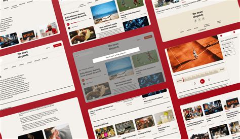 News Web App Template News Web App Ui Design Uizard