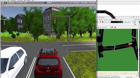 Sumo Traffic Simulation In Unity3d 3d Simulation Youtube
