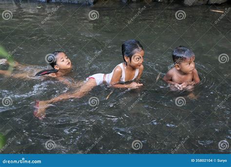Bath In The River Editorial Stock Image Image Of Solo 35802104