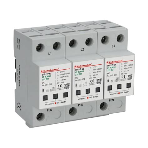 275v Ac T1t2 Spd 1p Electrical Protection Device Iimp30kain80ka