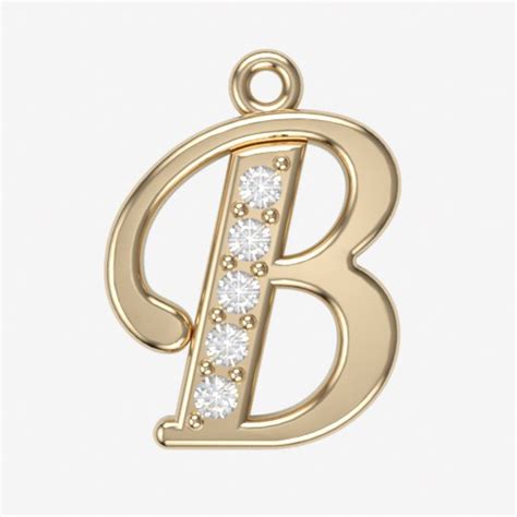 Free Stl File B Pendent・3d Print Design To Download・cults