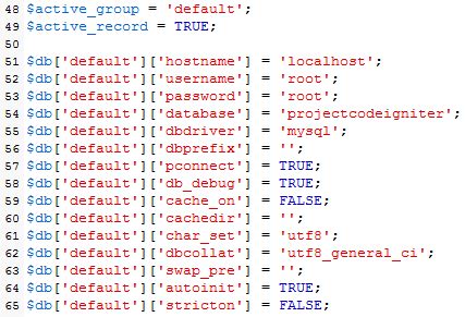 Konfigurasi Database Di Codeigniter