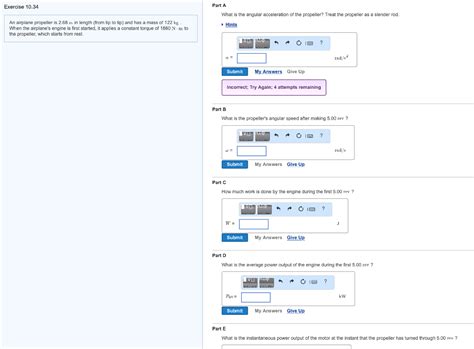 Solved Exercise 1034 Part A What Is The Angular