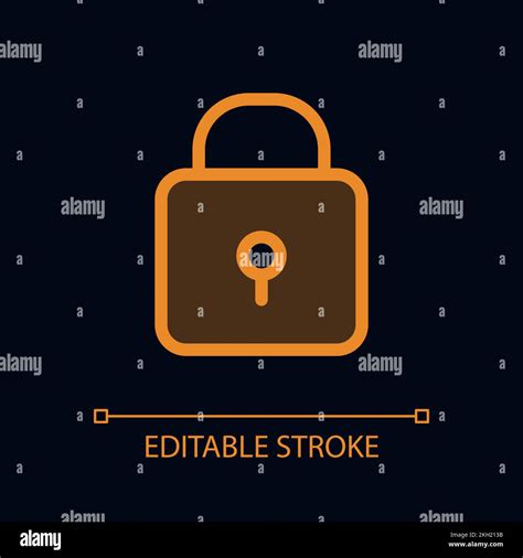 Padlock Pixel Perfect Glassmorphism Ui Icon For Dark Theme Stock Vector Image And Art Alamy