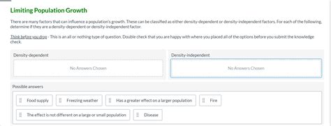 Solved Limiting Population Growth There Are Many Factors