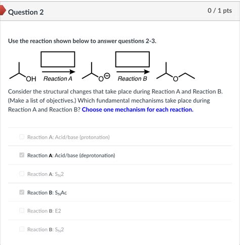 Solved Use The Reaction Shown Below To Answer Questions 2 3