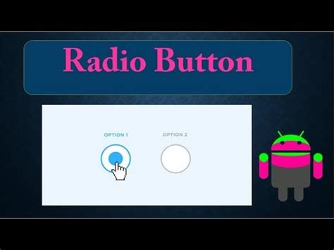 Radio Button In Android Studio YouTube