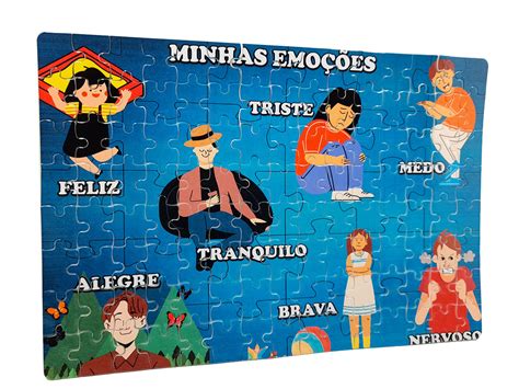 Quebra Cabeça Das Emoções Para Imprimir Retoedu