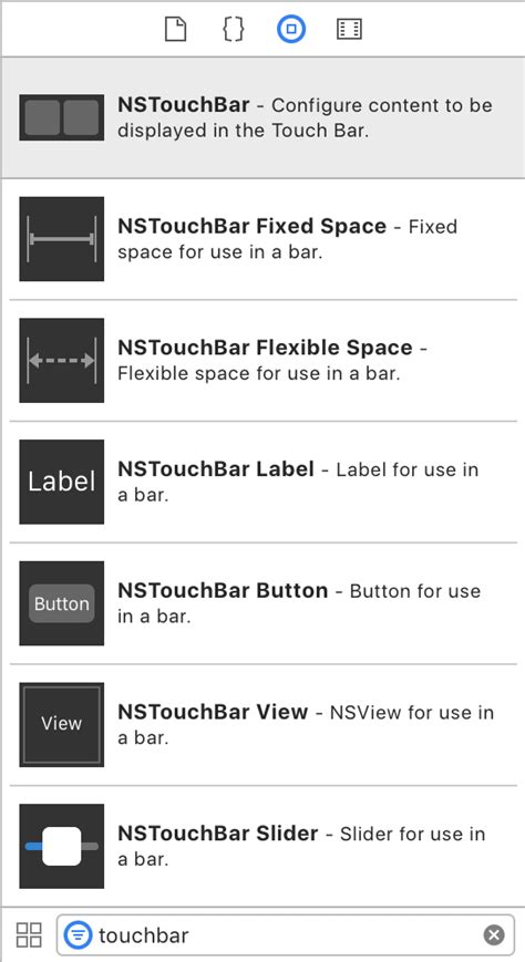 Getting Started With Nstouchbar For Macos Using Storyboards