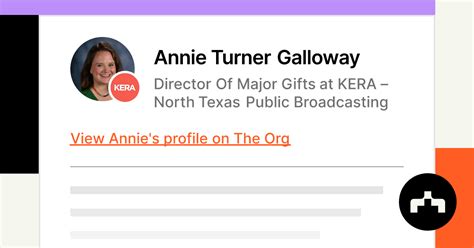 Annie Turner Galloway Director Of Major Ts At Kera North Texas